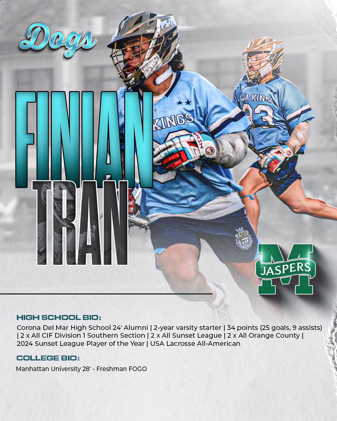 Finian Tran - Mad Dog Lax Lacrosse Club